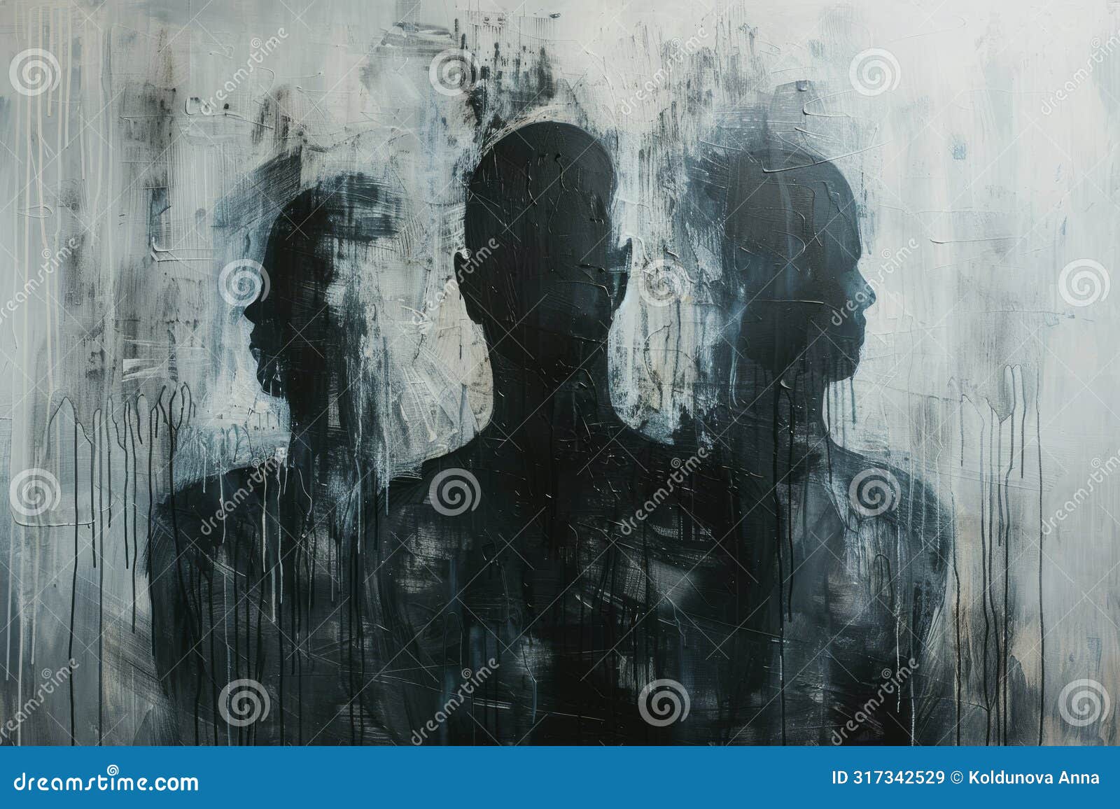 Invisible Forces. Silhouettes of Lost and Unnoticed People. Created ...