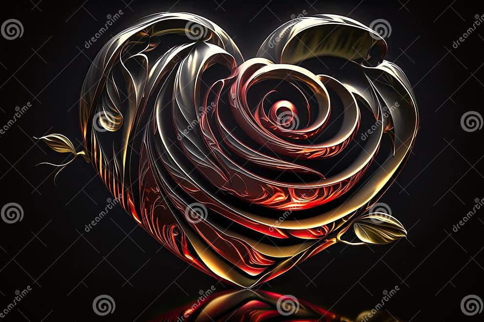 Invisible, Glistening, Lonely Heart Stock Illustration - Illustration ...