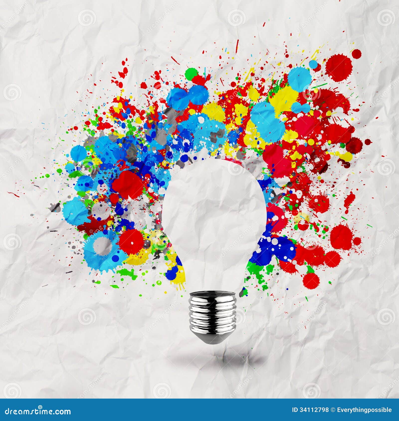 Invisible Light Bulb and Splash Stock Illustration - Illustration of ...