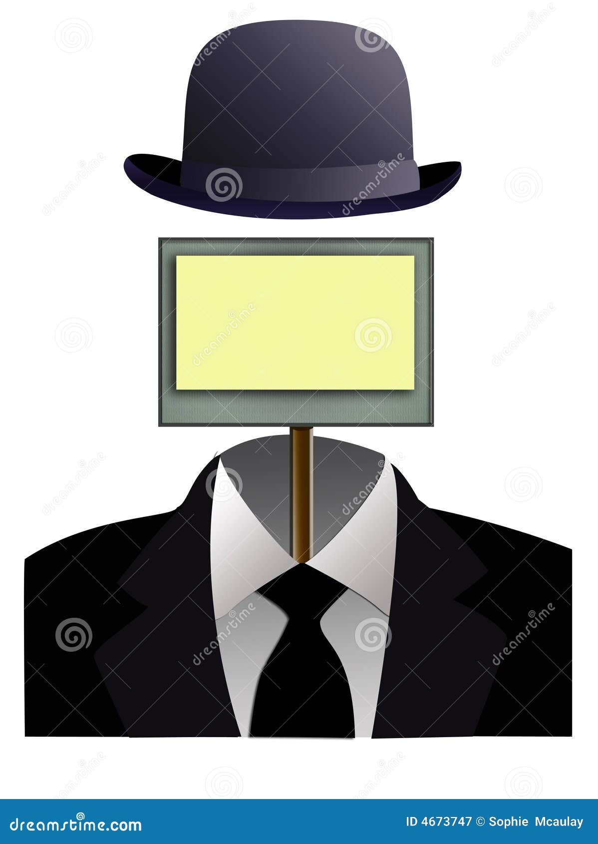 Invisible man concept stock illustration. Illustration of grey - 4673747