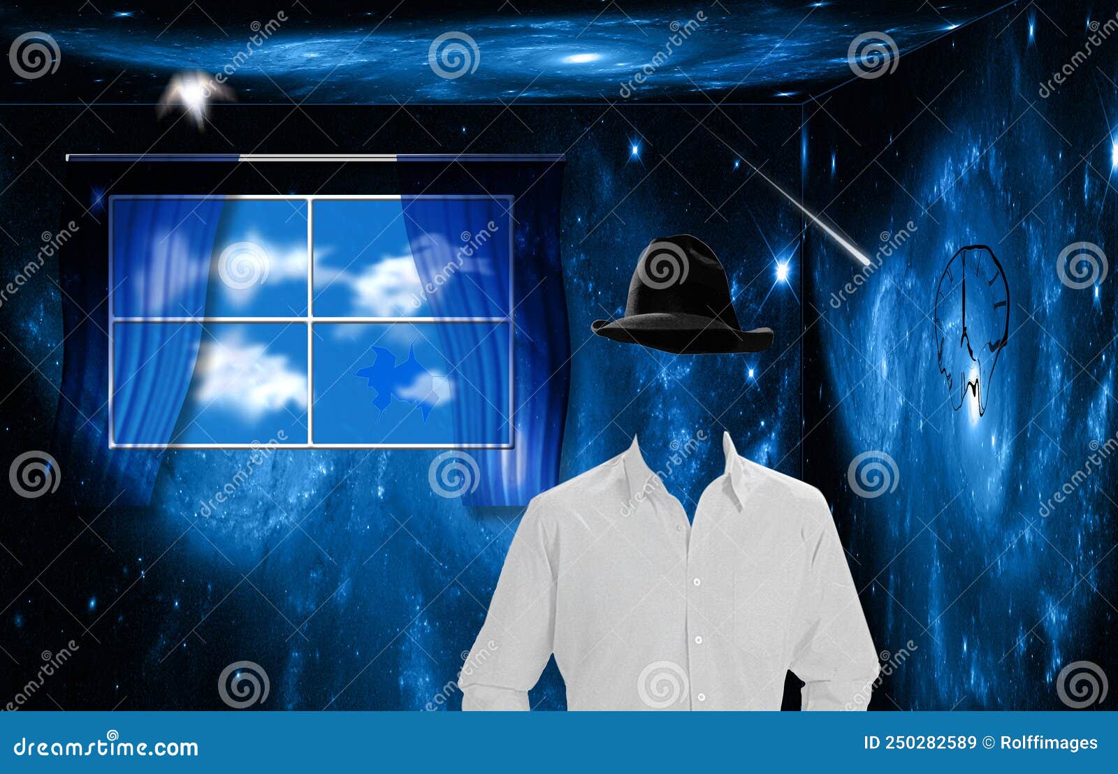 Invisible man concept stock illustration. Illustration of symbolic ...