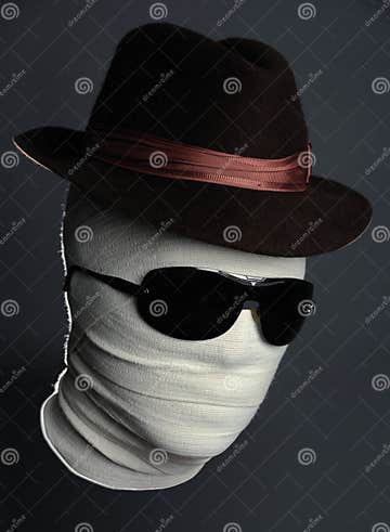 Invisible man in hat stock image. Image of incognito - 23044321