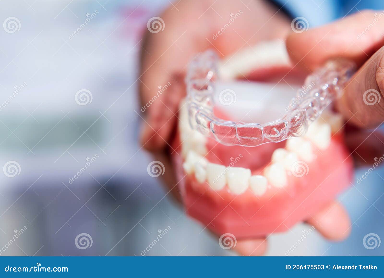 Invisible and Removable Aligners for Teeth Alignment Stock Image ...
