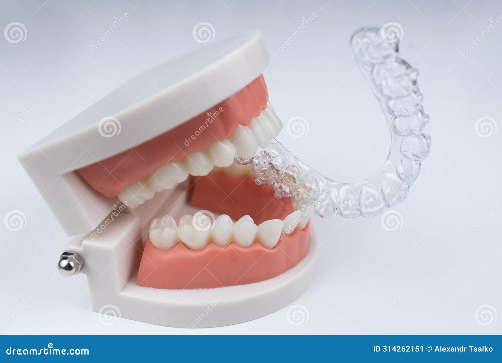 Invisible and Removable Aligners for Teeth Alignment Stock Image ...