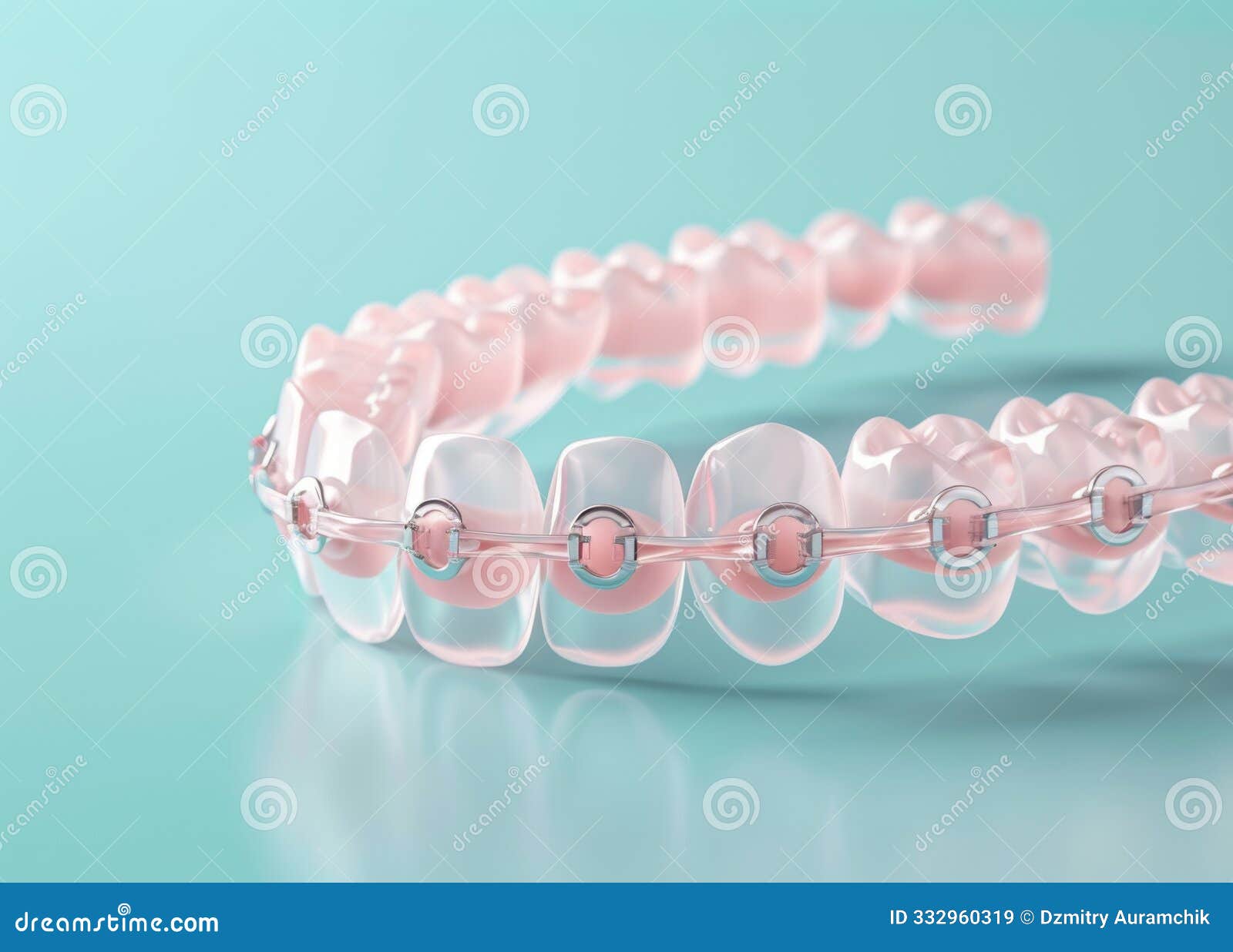 Invisible Retainer Corrects Bite. Medically Accurate Animation Stock ...