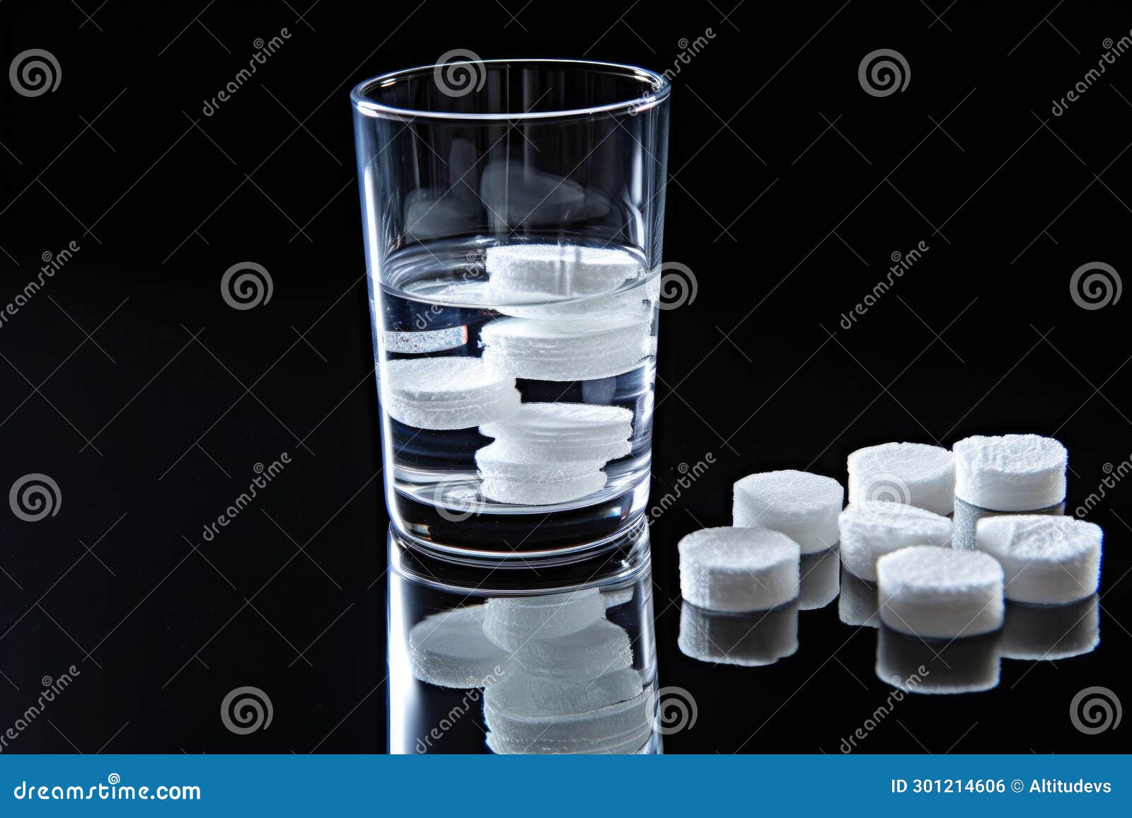 Invisible Retainers in a Glass of Effervescent Cleaning Tablet Solution ...