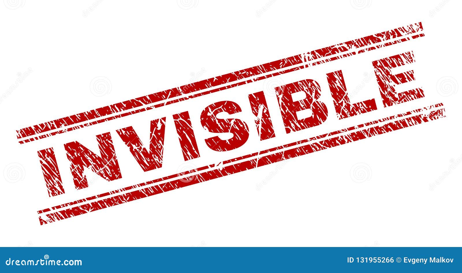 Grunge Textured INVISIBLE Stamp Seal Stock Vector - Illustration of ...