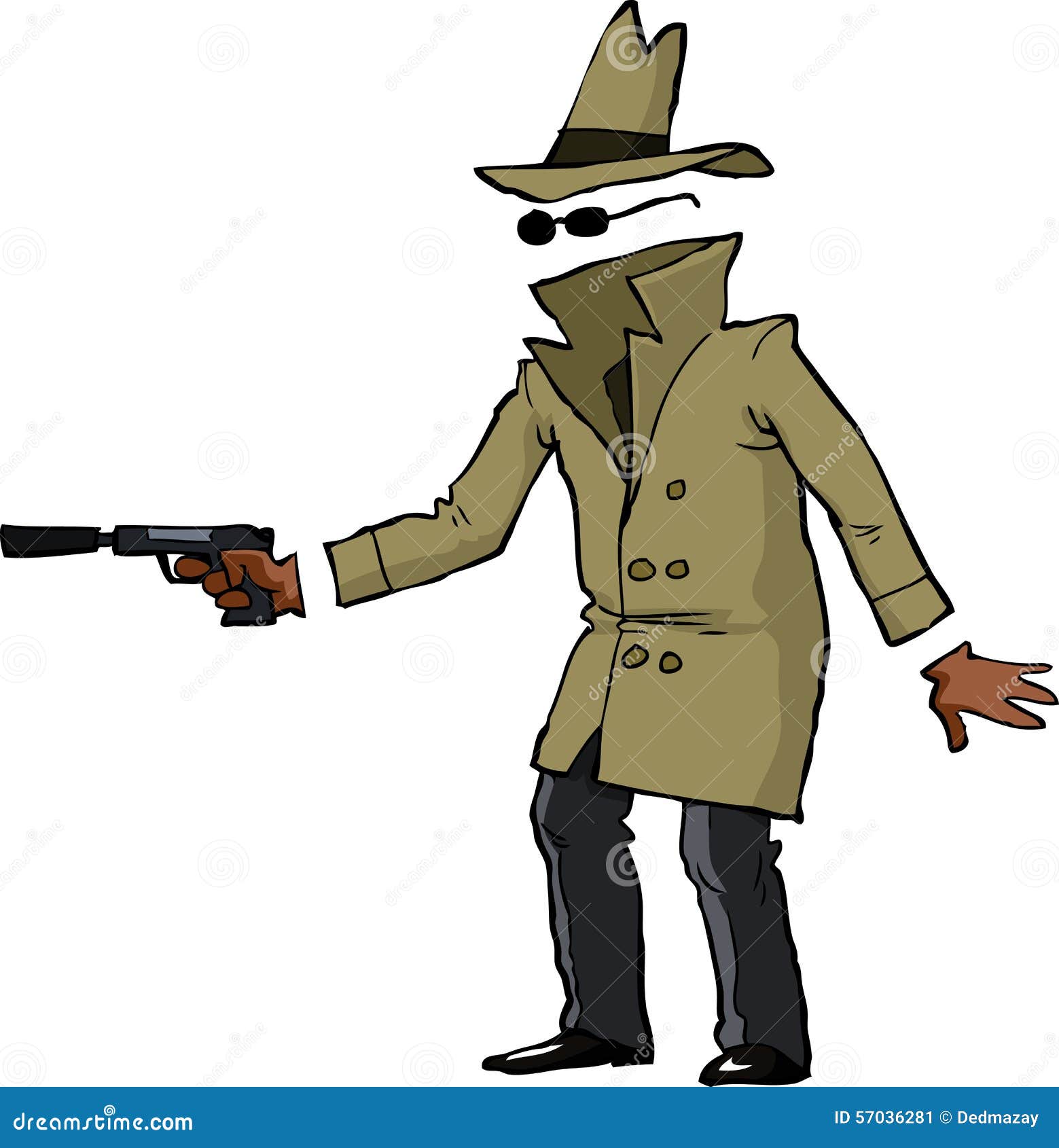 Invisible spy stock vector. Illustration of crime, human - 57036281
