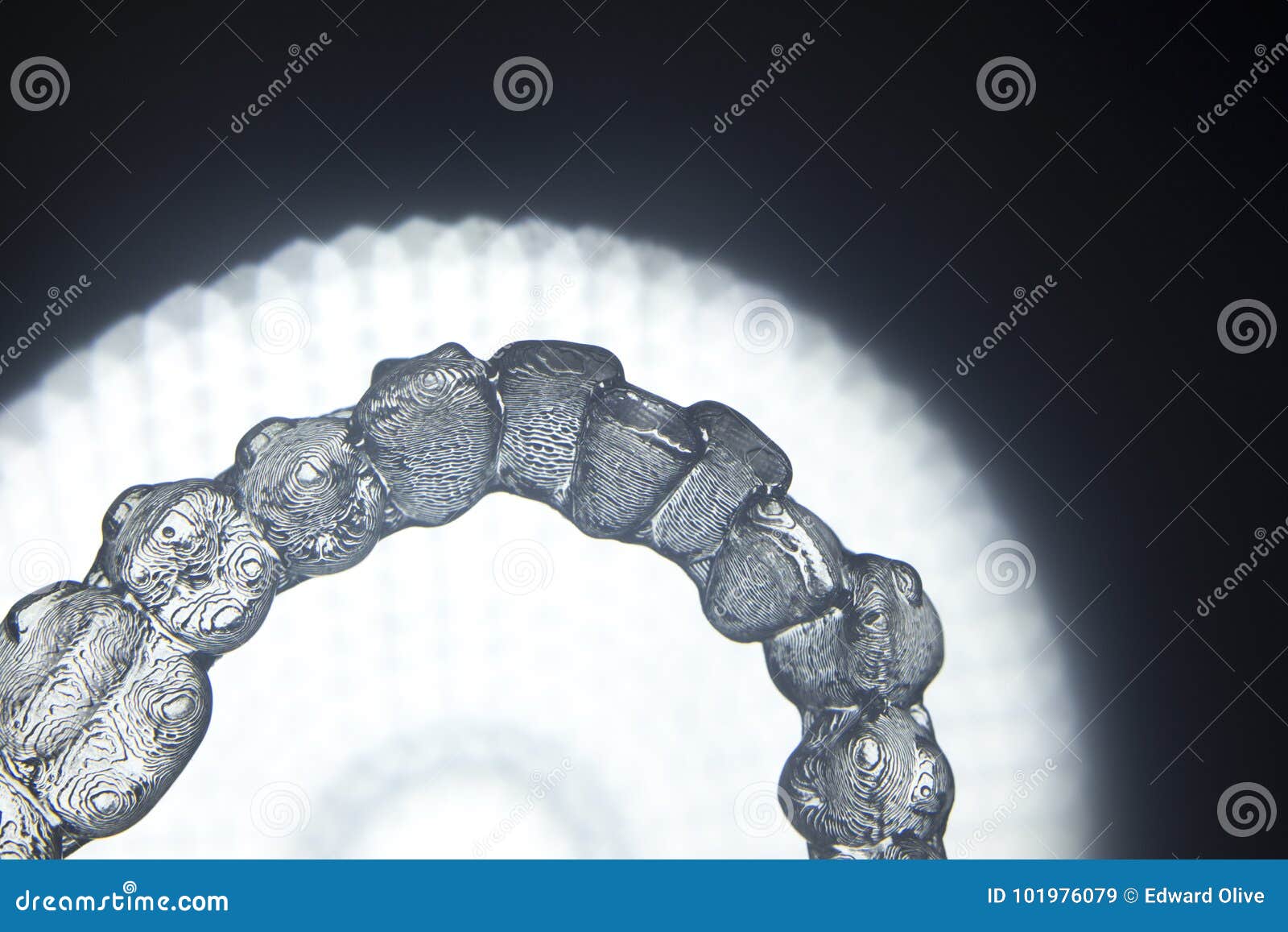Invisible Teeth Aligner Bracket Stock Image - Image of straighten ...