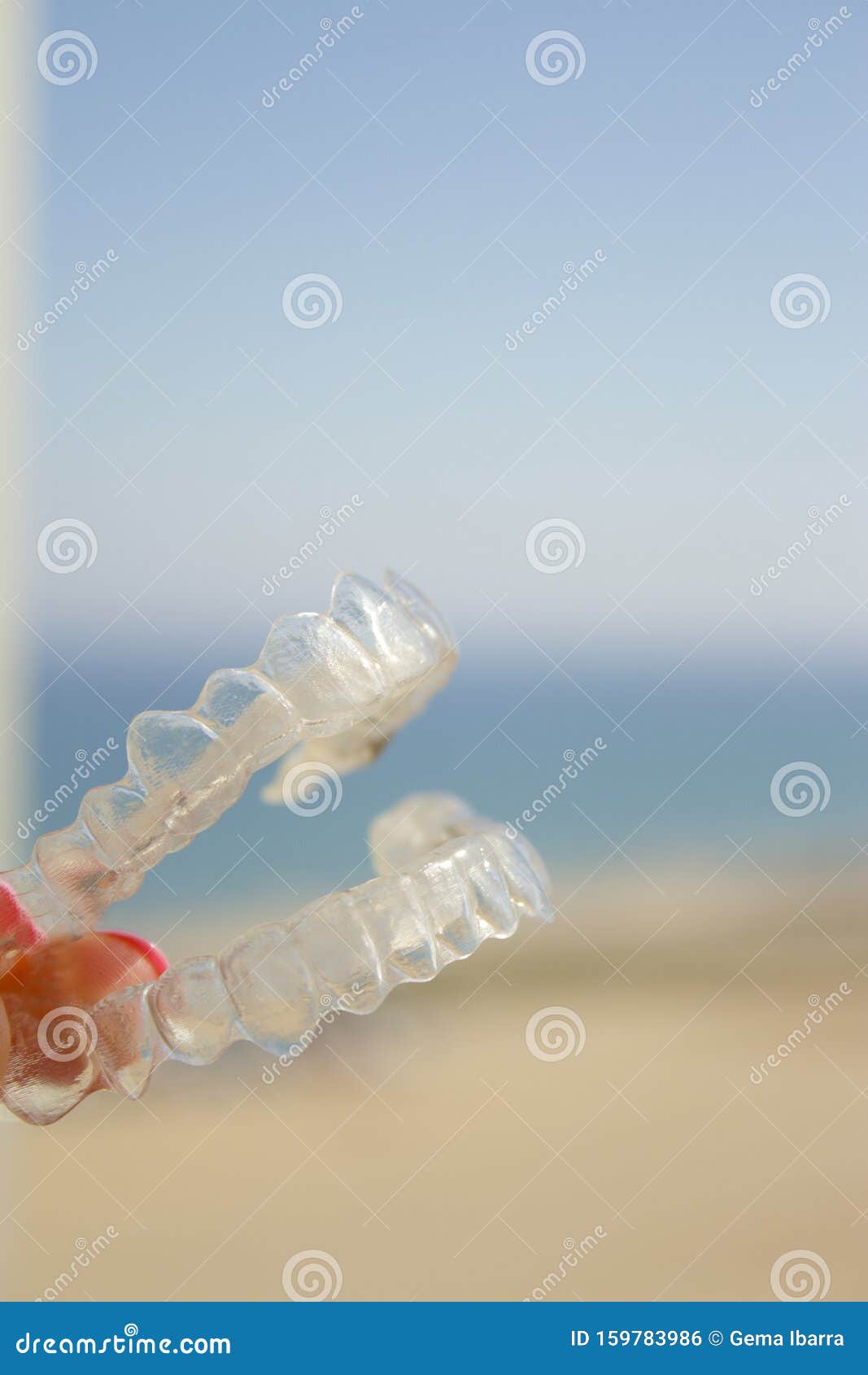Invisible Tooth Retainer Held by One Hand Stock Photo - Image of ...