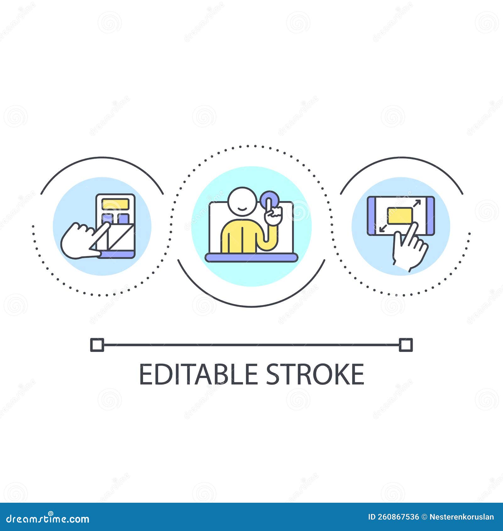 Invisible User Interface Loop Concept Icon Stock Vector - Illustration ...