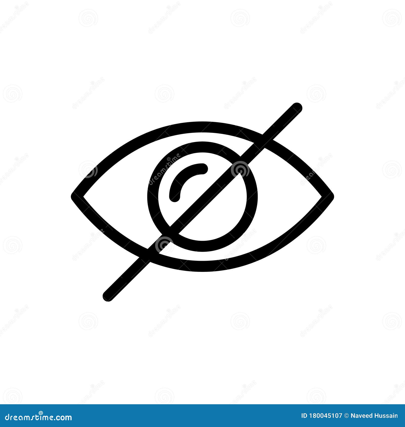 Invisible Vector Thin Line Icon Stock Vector - Illustration of ...