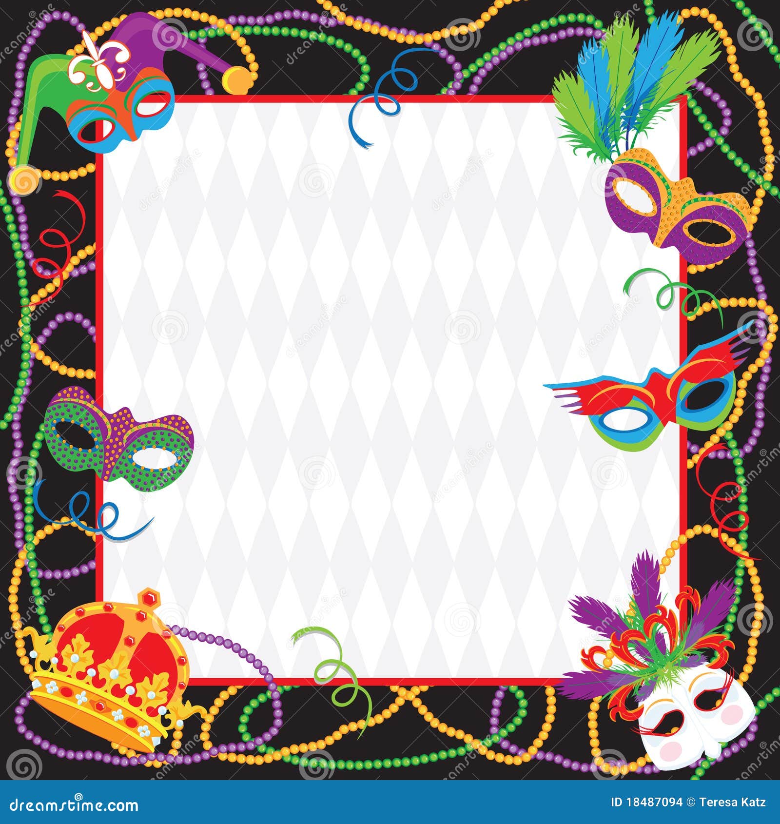 Invitación Del Partido Del Carnaval Ilustración del Vector ...