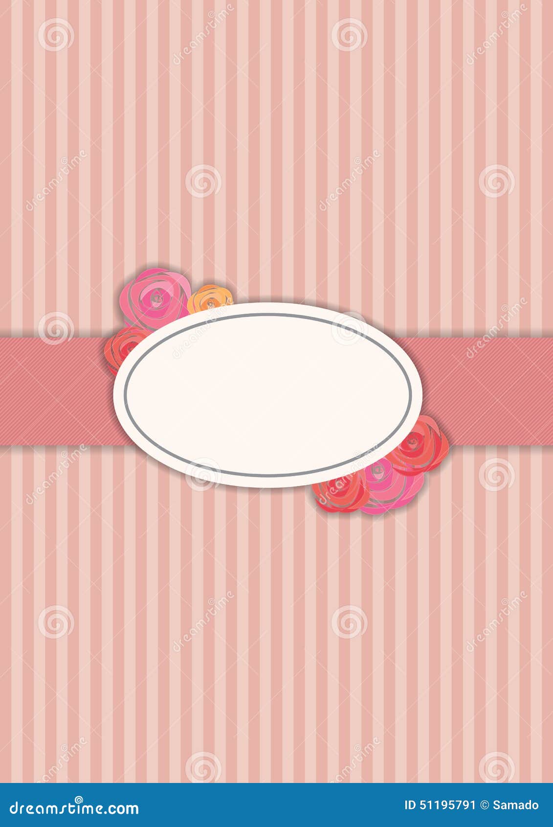 Invitation stock vector. Illustration of floral, vegetation - 51195791