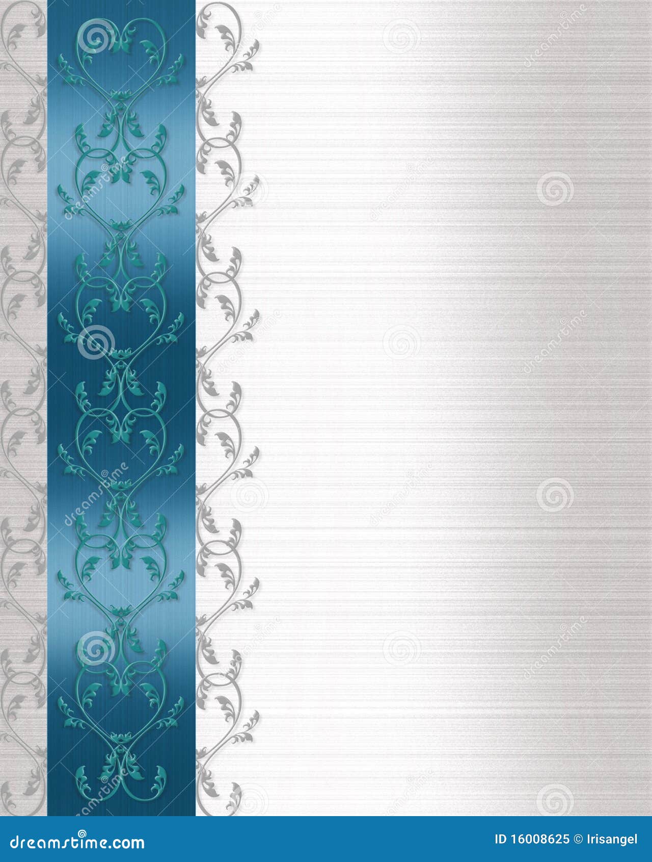 Invitation Border Blue Satin Stock Illustration - Illustration of ...