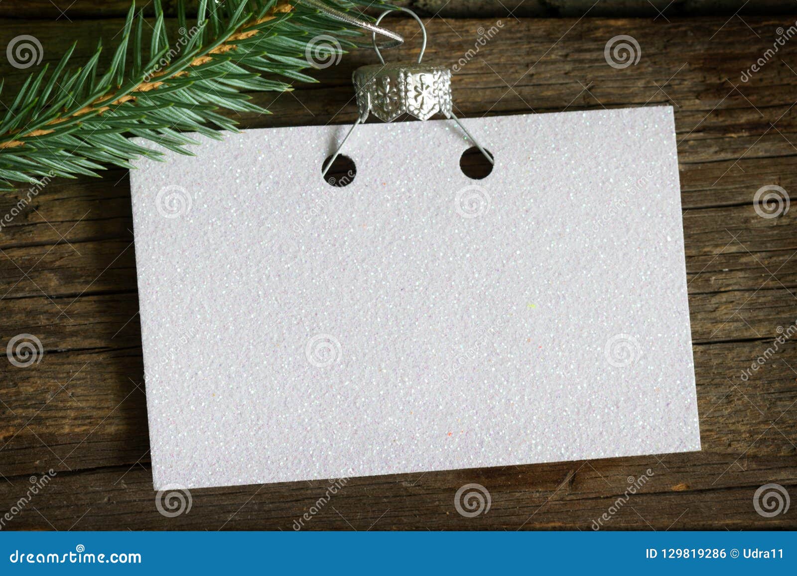 Invitation Business Empty Card on the Christmas Tree Abstract ...