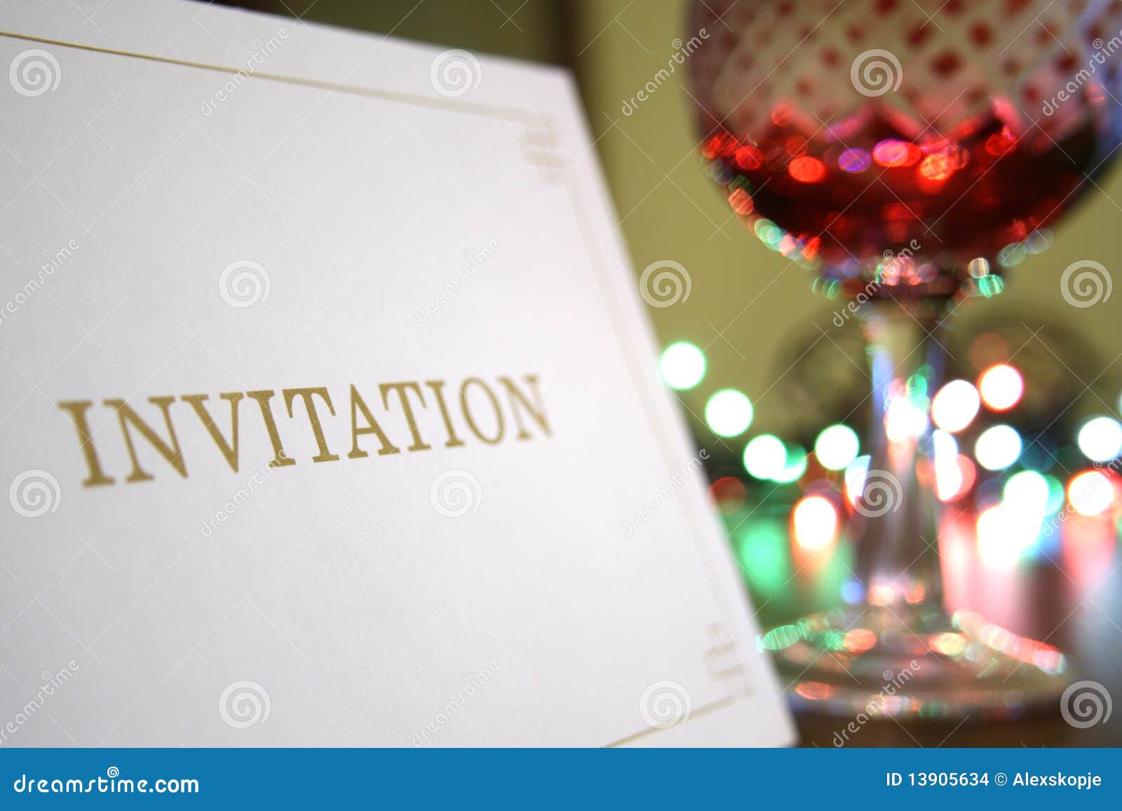 Invitation card stock photo. Image of party, bowtie, invite - 13905634