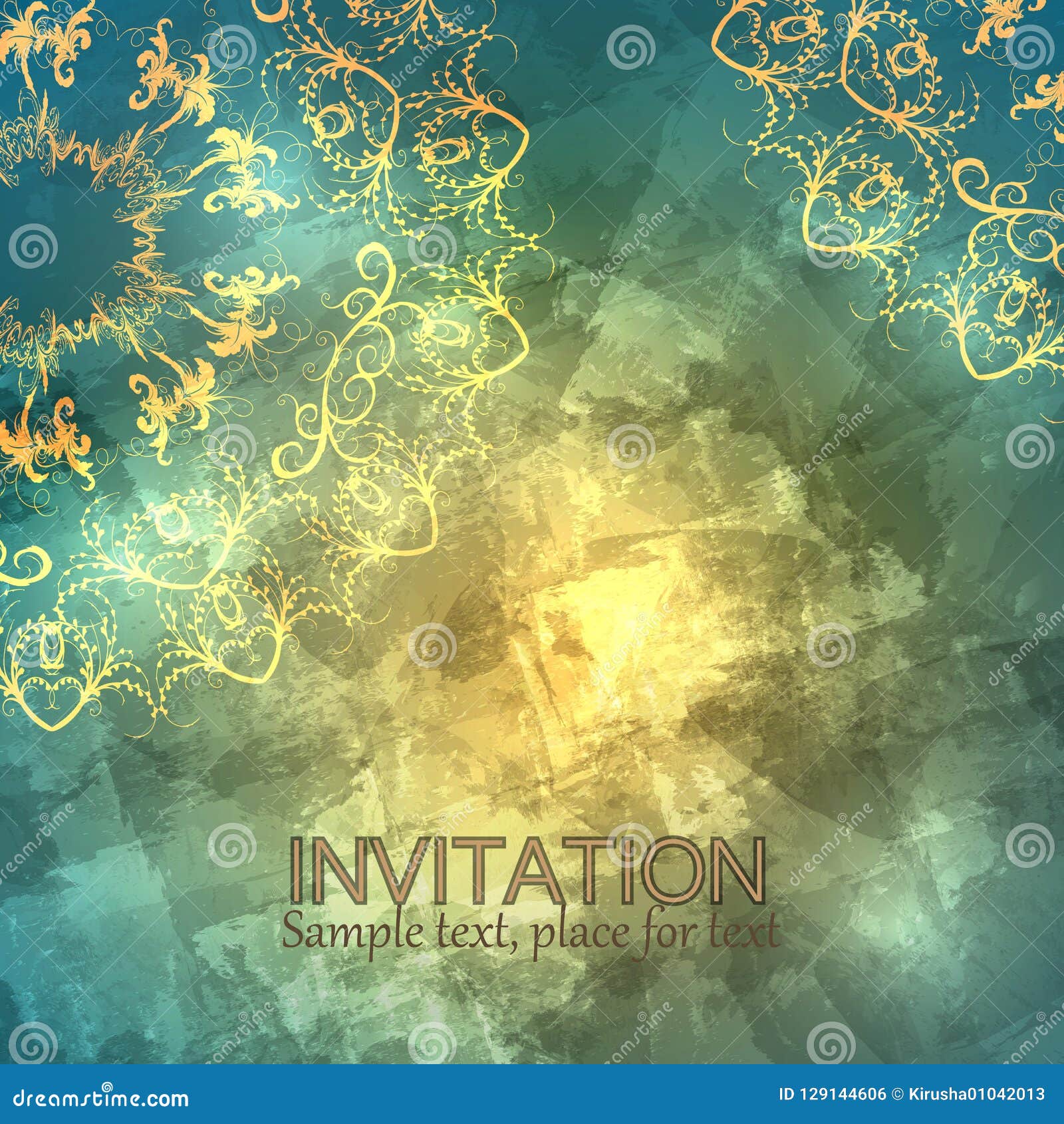 Invitation or Card with Abstract Background. Stock Vector ...