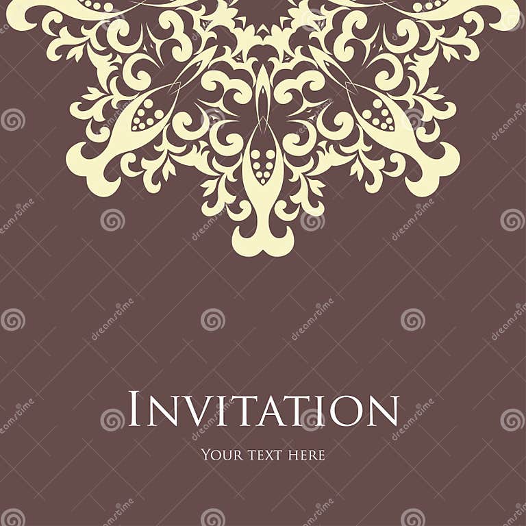 Invitation card stock vector. Illustration of template - 33184314