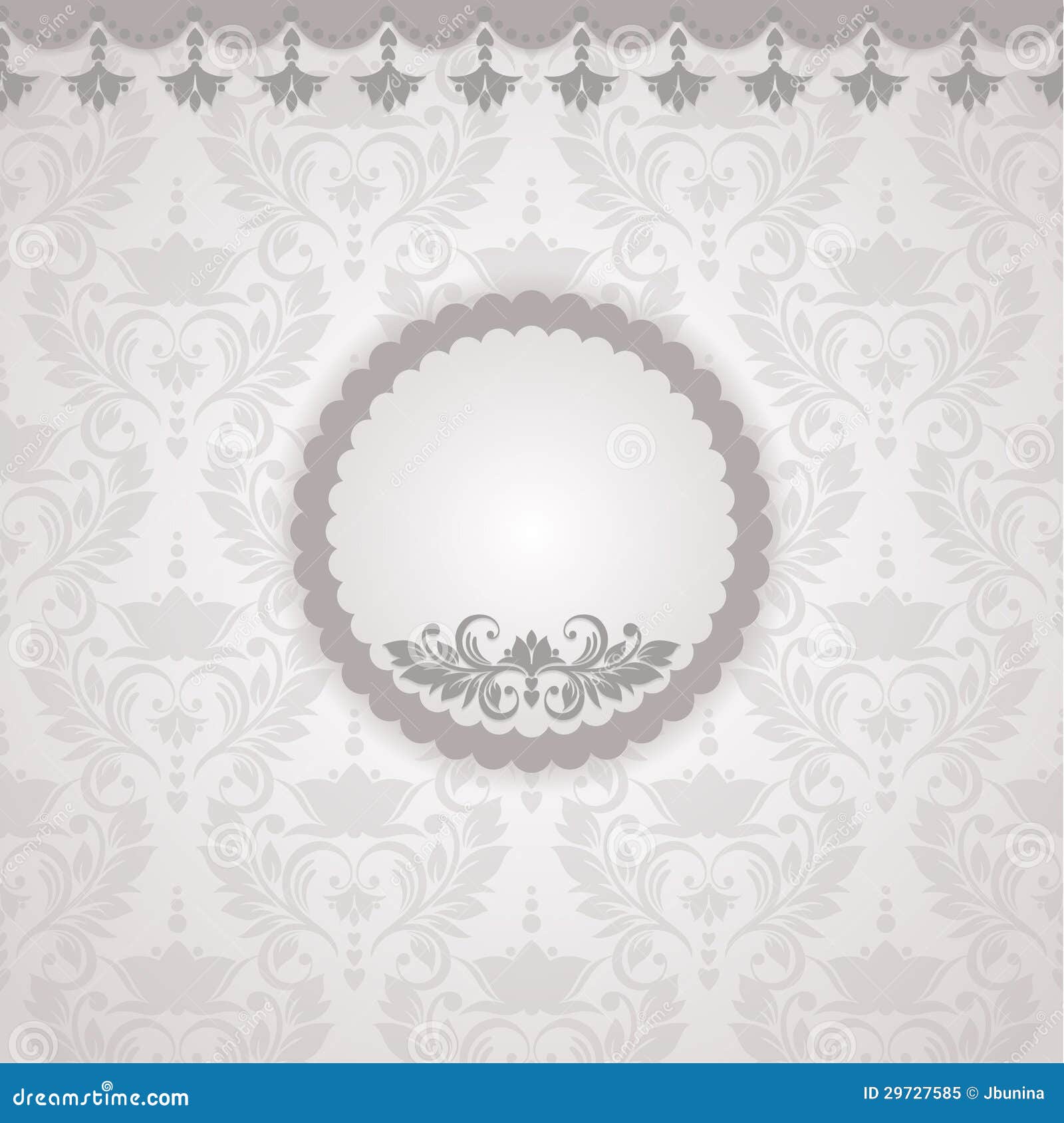 Invitation Card with Abstract Floral Background. Stock Vector ...