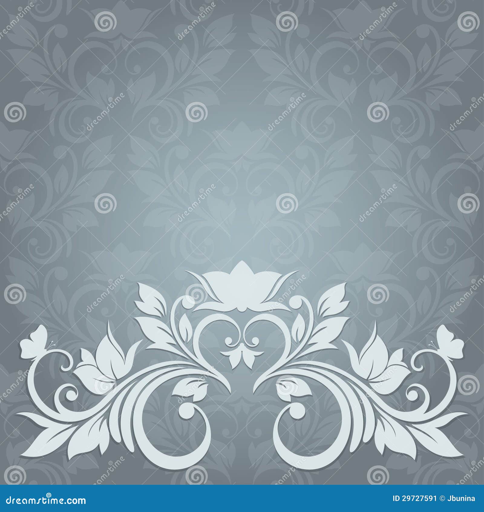 Invitation Card with Abstract Floral Background. E Stock Vector ...