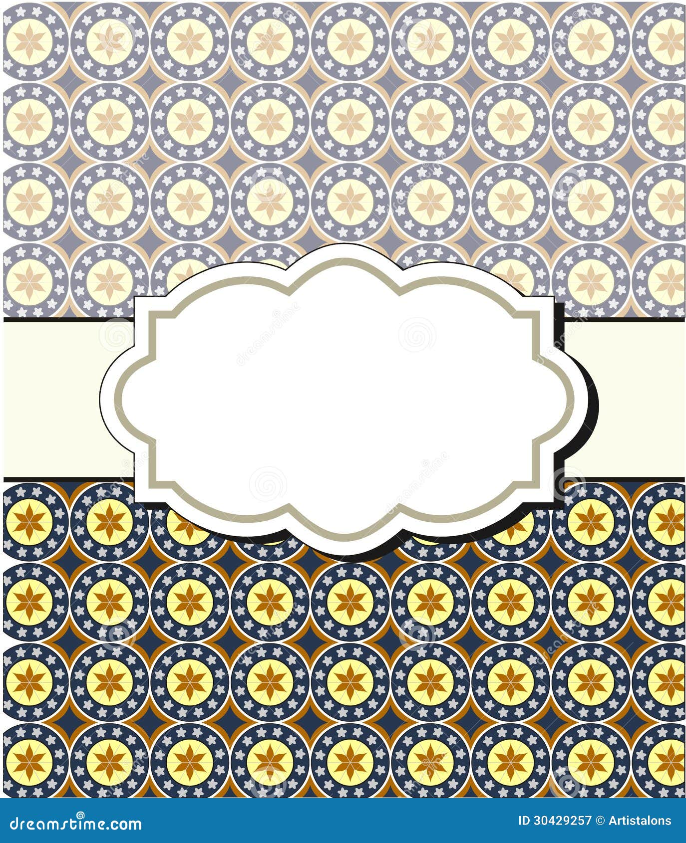 Invitation Card, Blank and Customizable Stock Vector - Illustration of ...