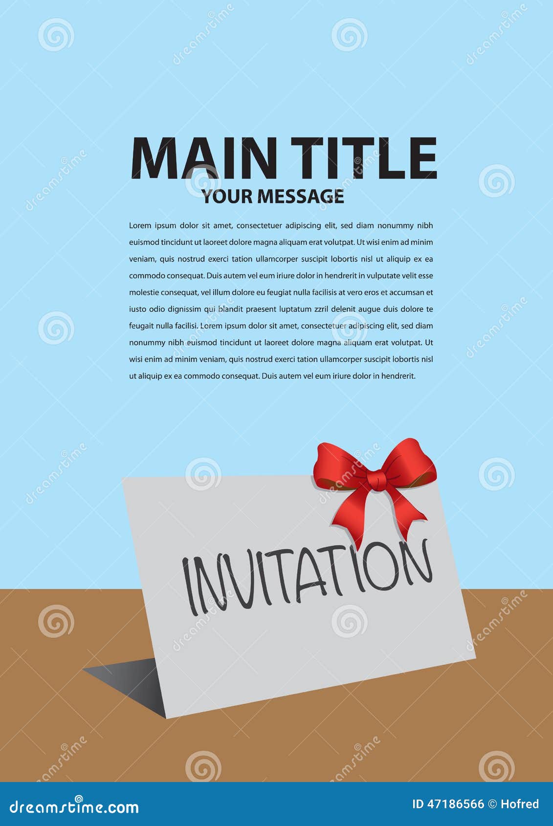 Invitation Card Design Background Layout Template Stock Vector ...