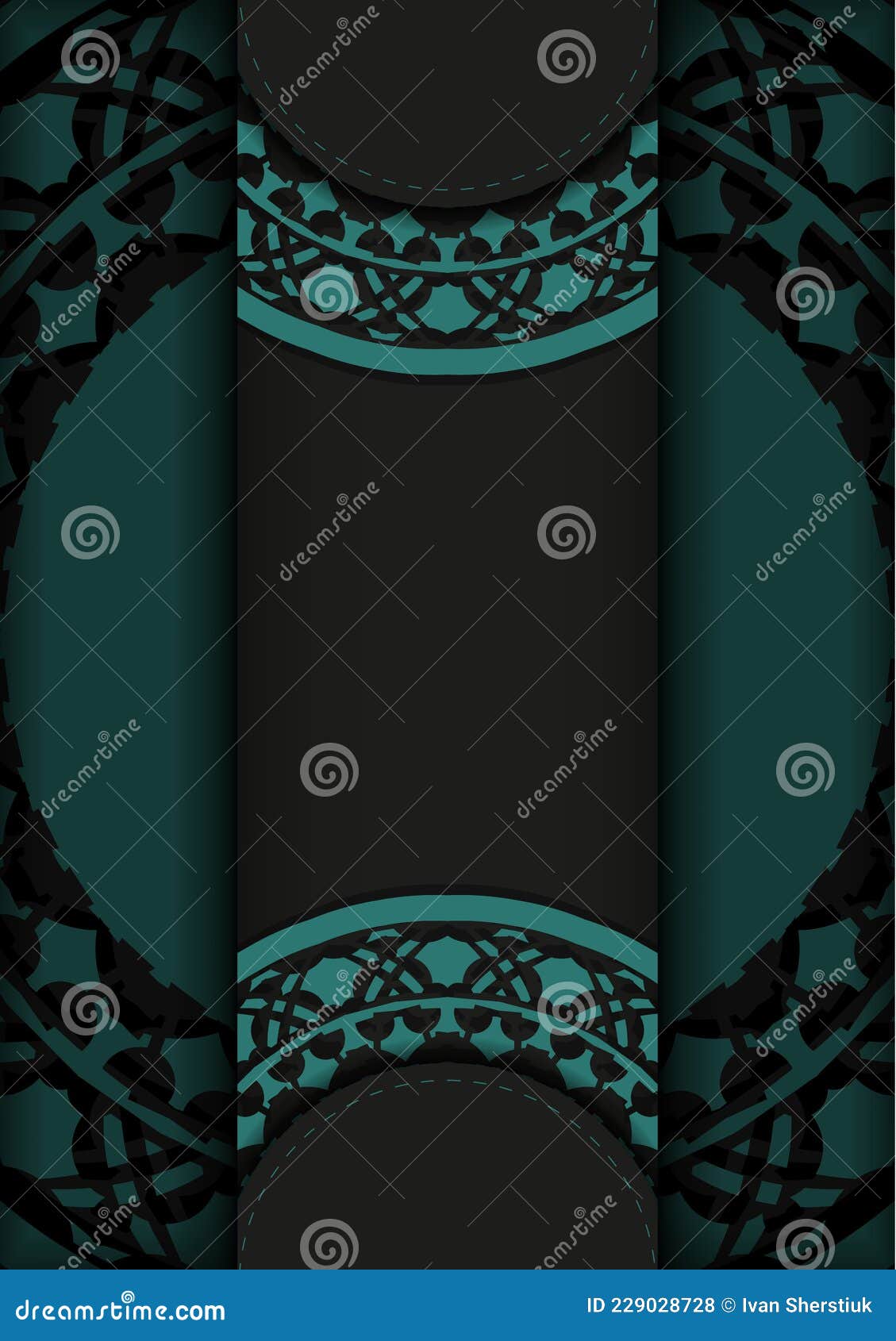 Invitation Card Design with Space for Your Text and Abstract Patterns ...