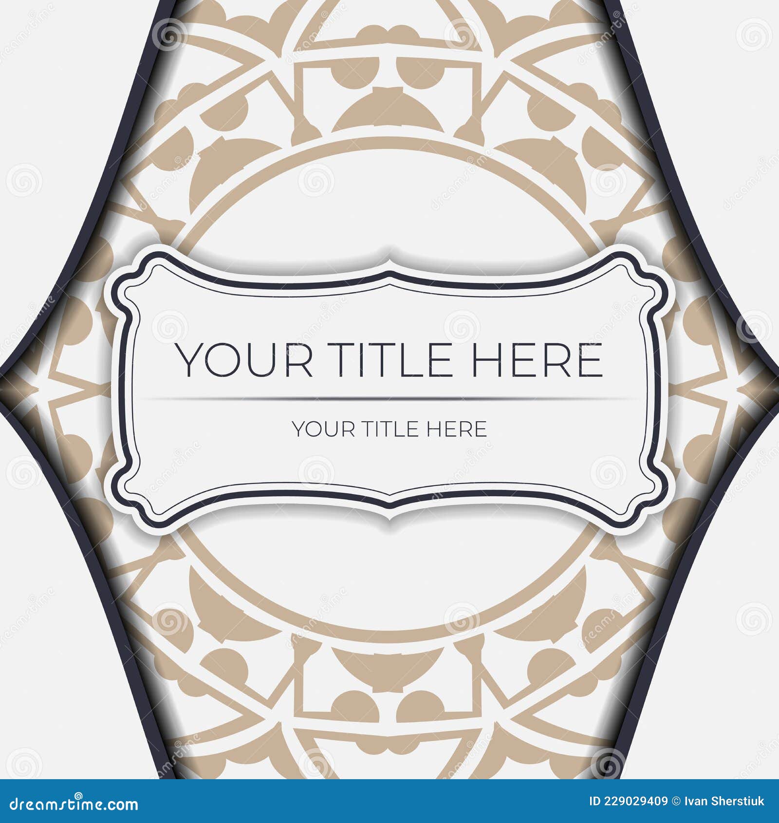 Invitation Card Design with Space for Your Text and Abstract Patterns ...