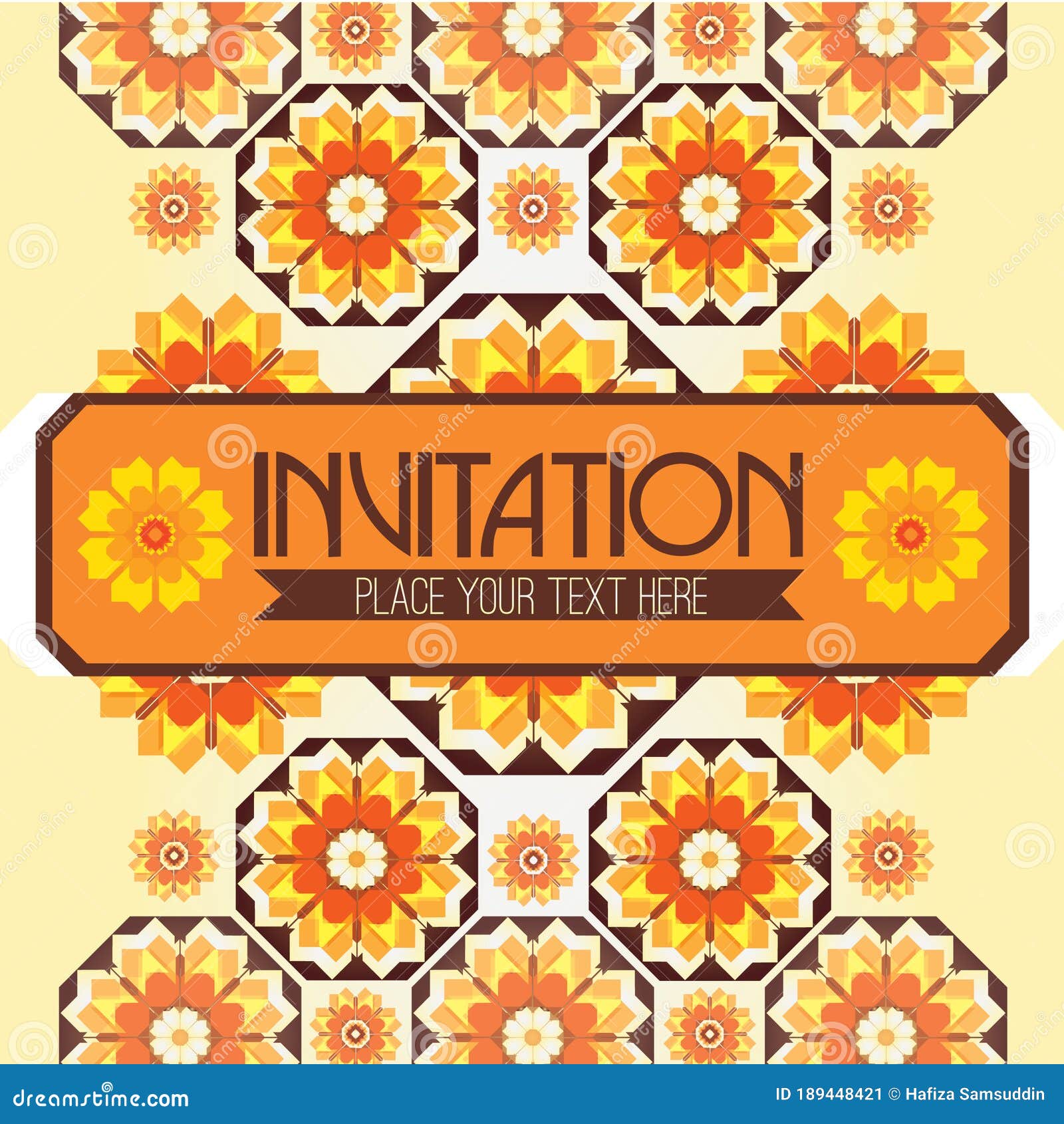 Invitation Card Design. Vector Illustration Decorative Design Stock ...