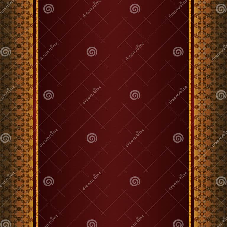 Invitation Card with Gold Pattern Stock Illustration - Illustration of ...