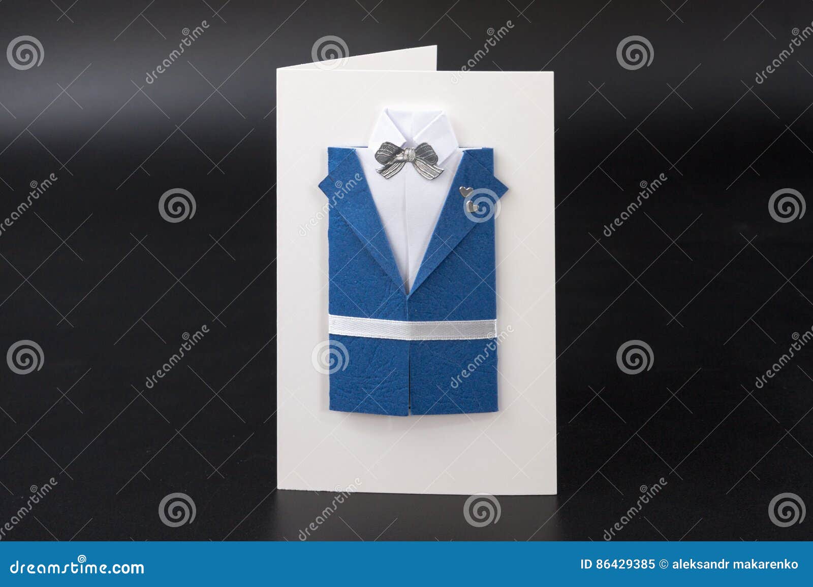 Invitation Card Handmade. Volumetric Image Dress Code. Stock Image ...
