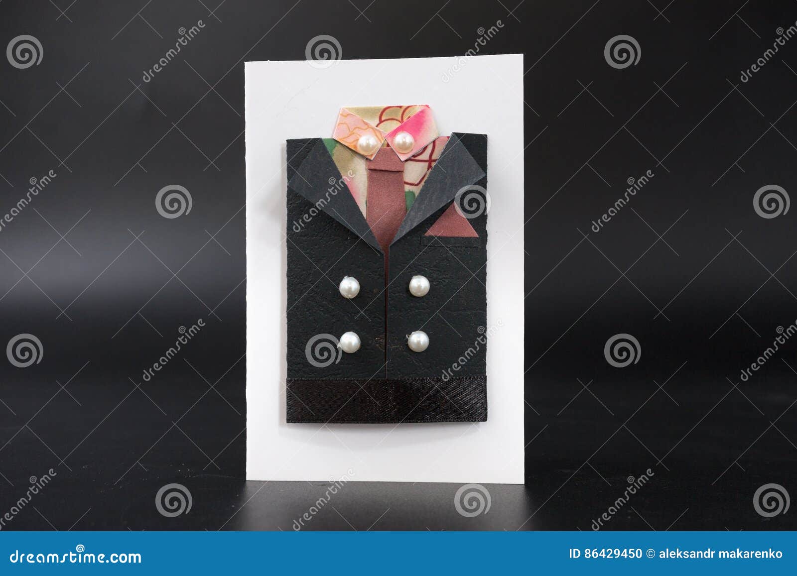 Invitation Card Handmade. Volumetric Image Dress Code. Stock Photo ...