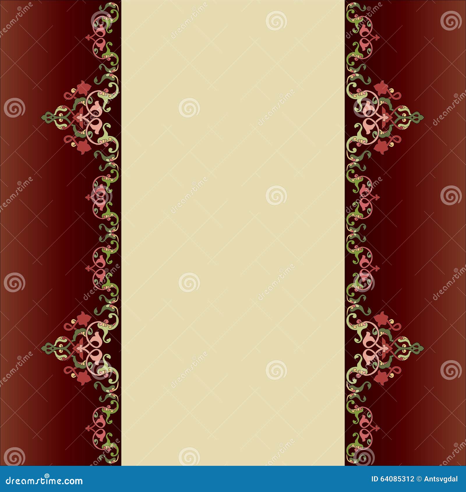 Invitation Card with Islamic Decor Stock Vector - Illustration of ...