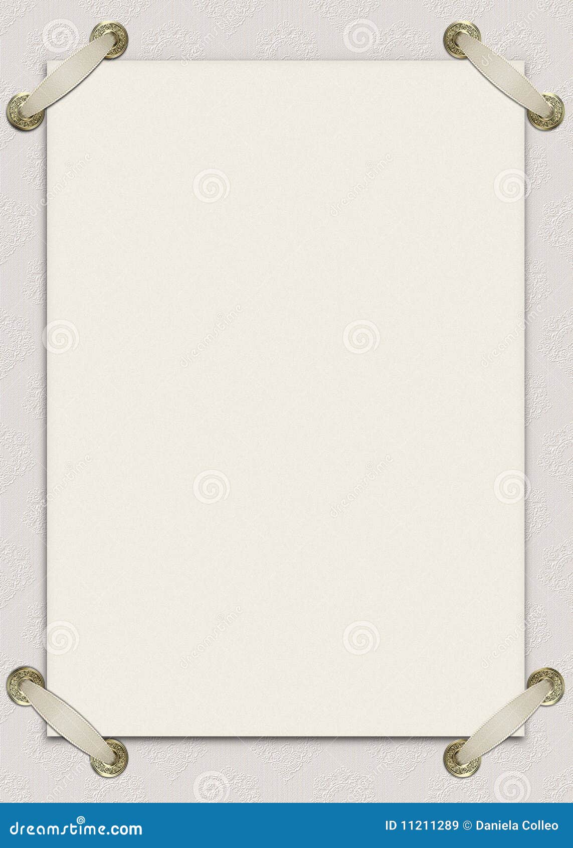 Invitation Card with Ribbons Stock Illustration - Illustration of ...