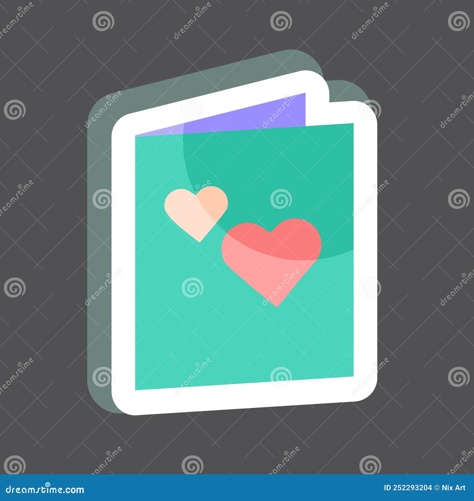 Invitation Card Sticker in Trendy Isolated on Black Background Stock ...