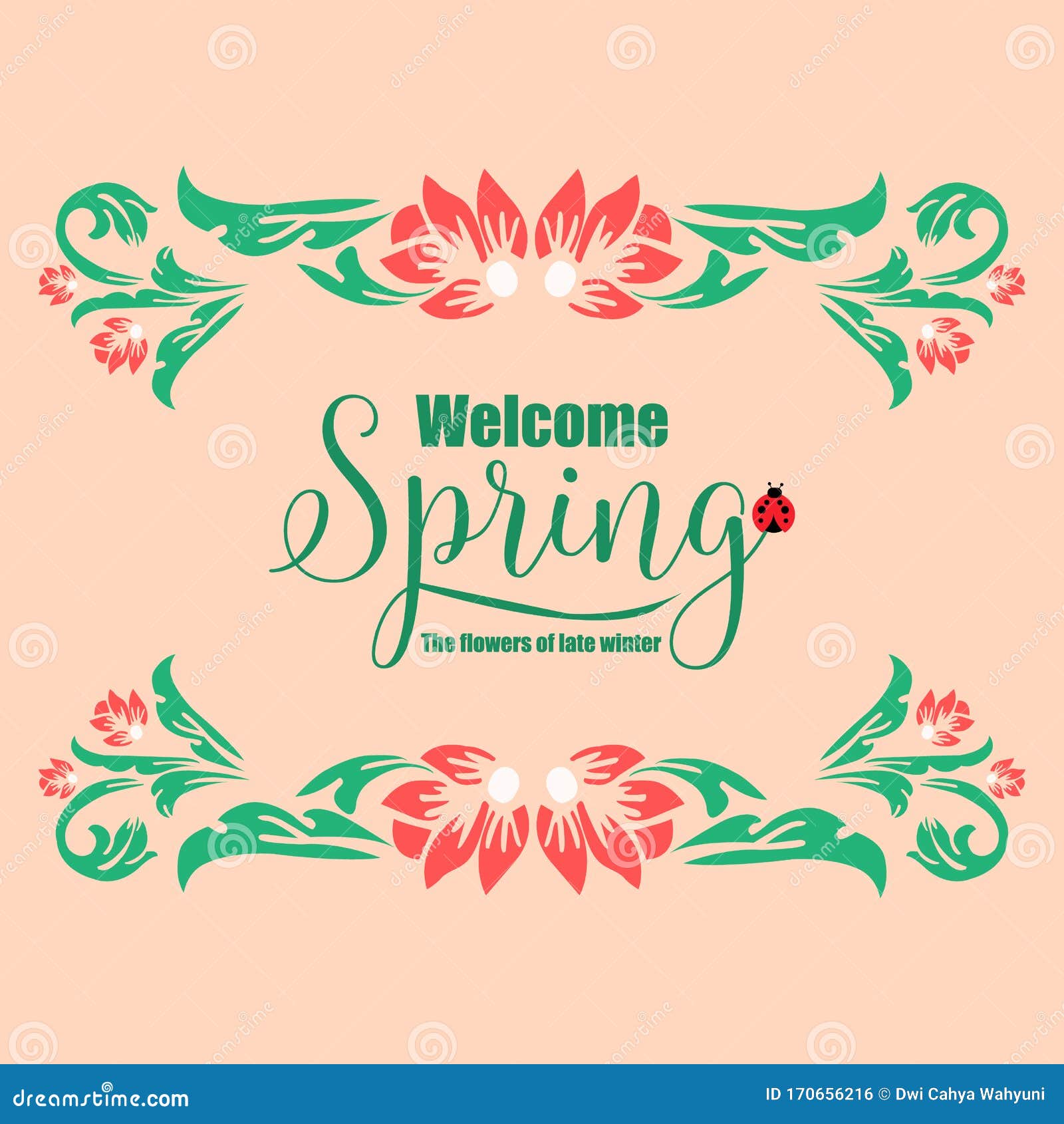 Invitation Card Wallpapers Design for Welcome Spring, with Seamless ...