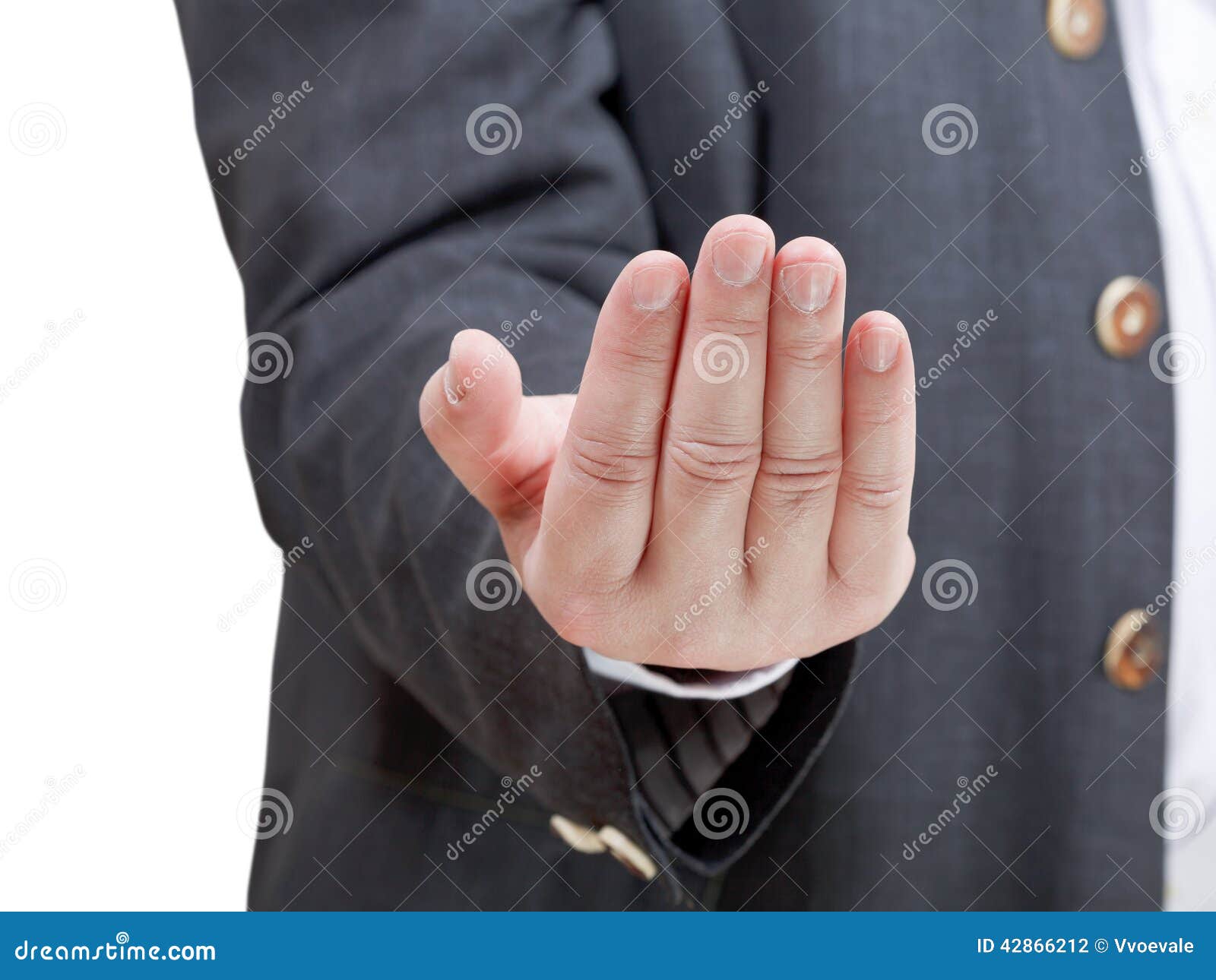 Invitation Dhomme Daffaires Geste De Main Photo Stock Image Du