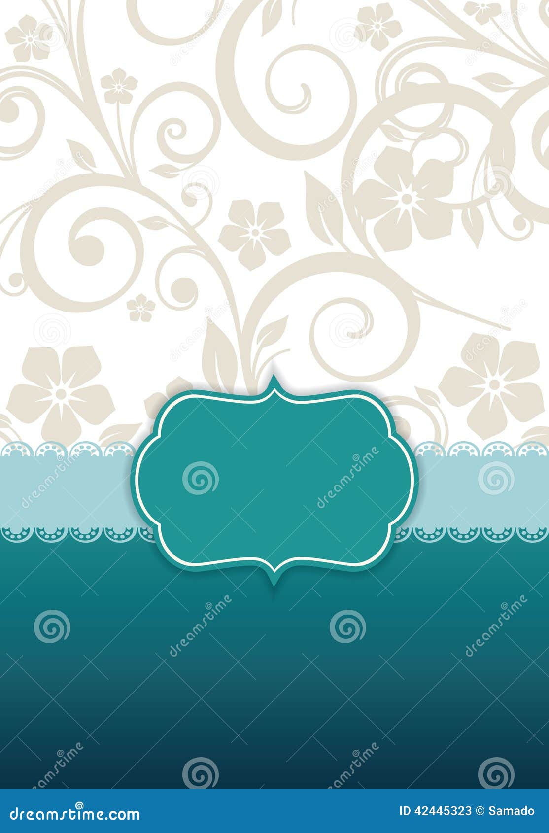 Invitation/Greeting card stock vector. Illustration of simplicity ...