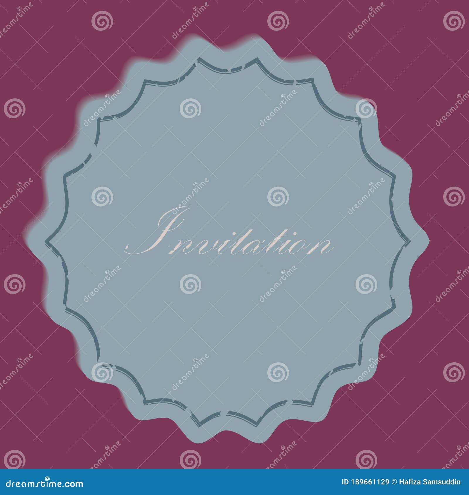 Invitation Label. Vector Illustration Decorative Design Stock Vector ...