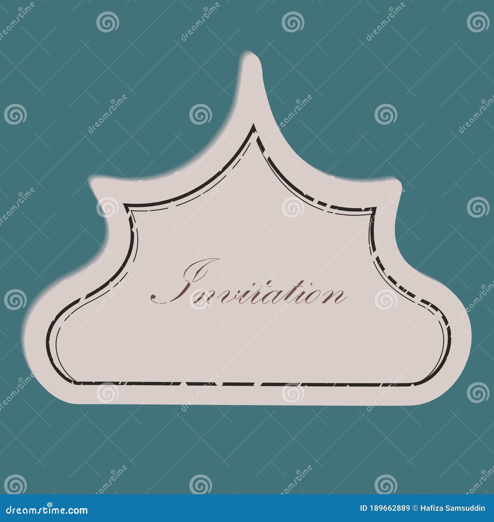 Invitation Label. Vector Illustration Decorative Design Stock Vector ...