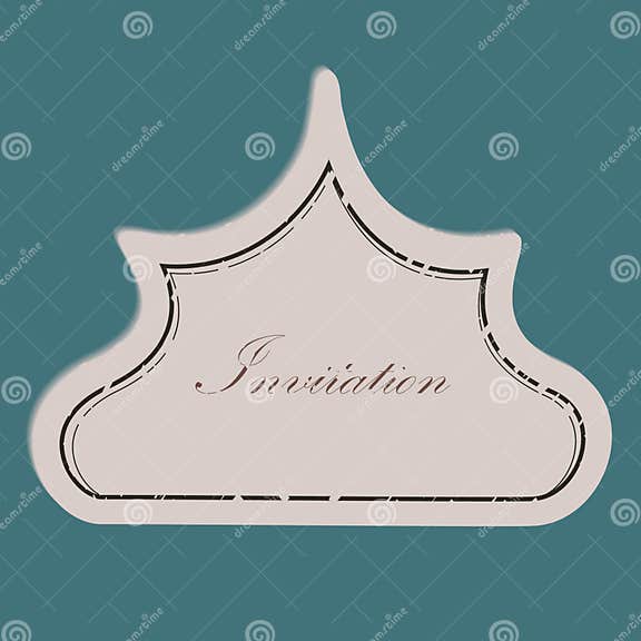 Invitation Label. Vector Illustration Decorative Design Stock Vector ...