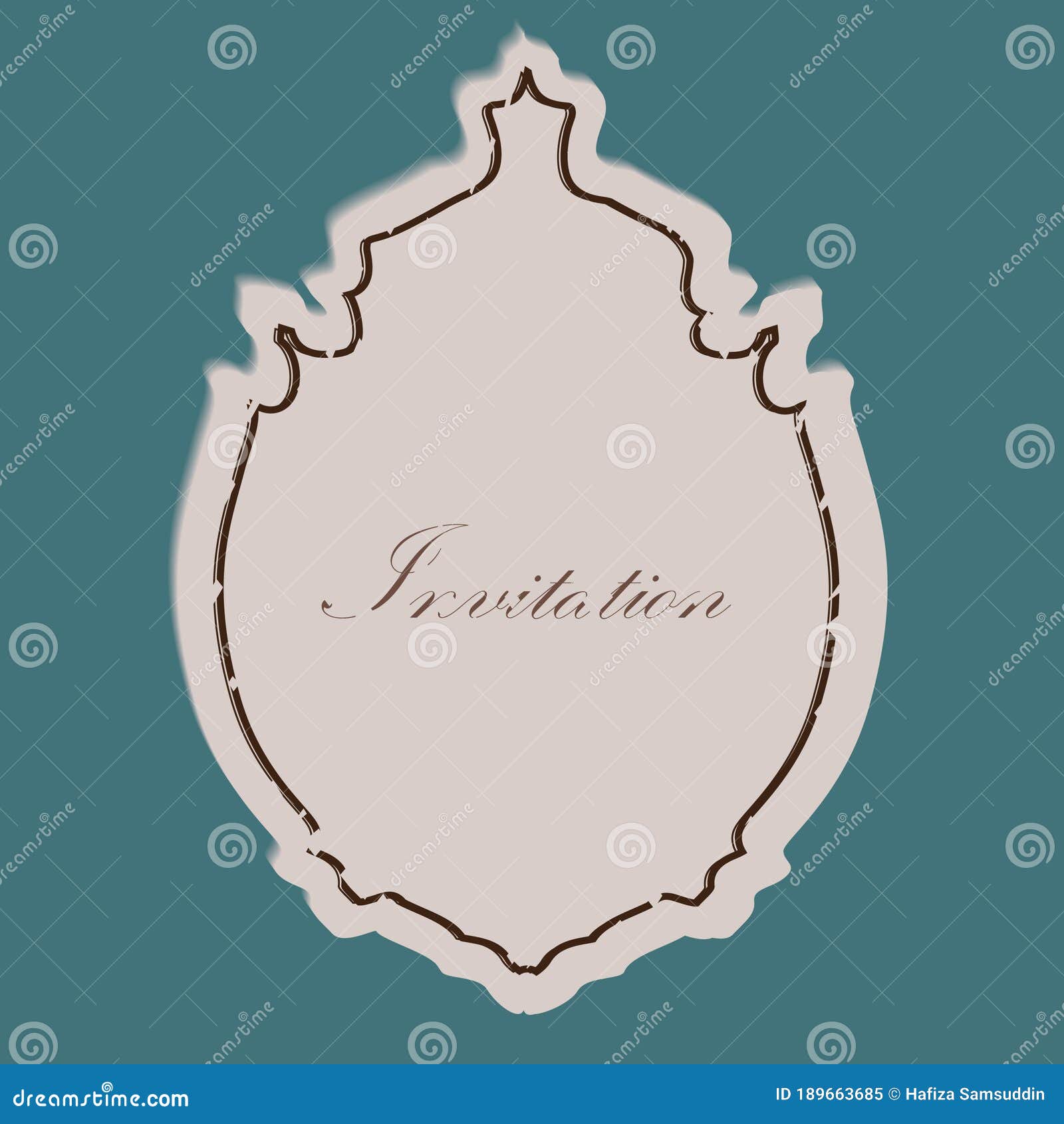 Invitation Label. Vector Illustration Decorative Design Stock Vector ...