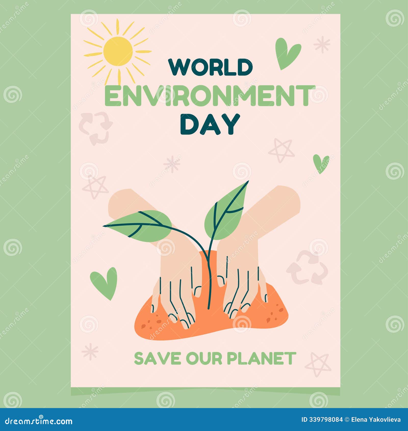 Invitation Poster World Environment Day Stock Vector - Illustration of ...