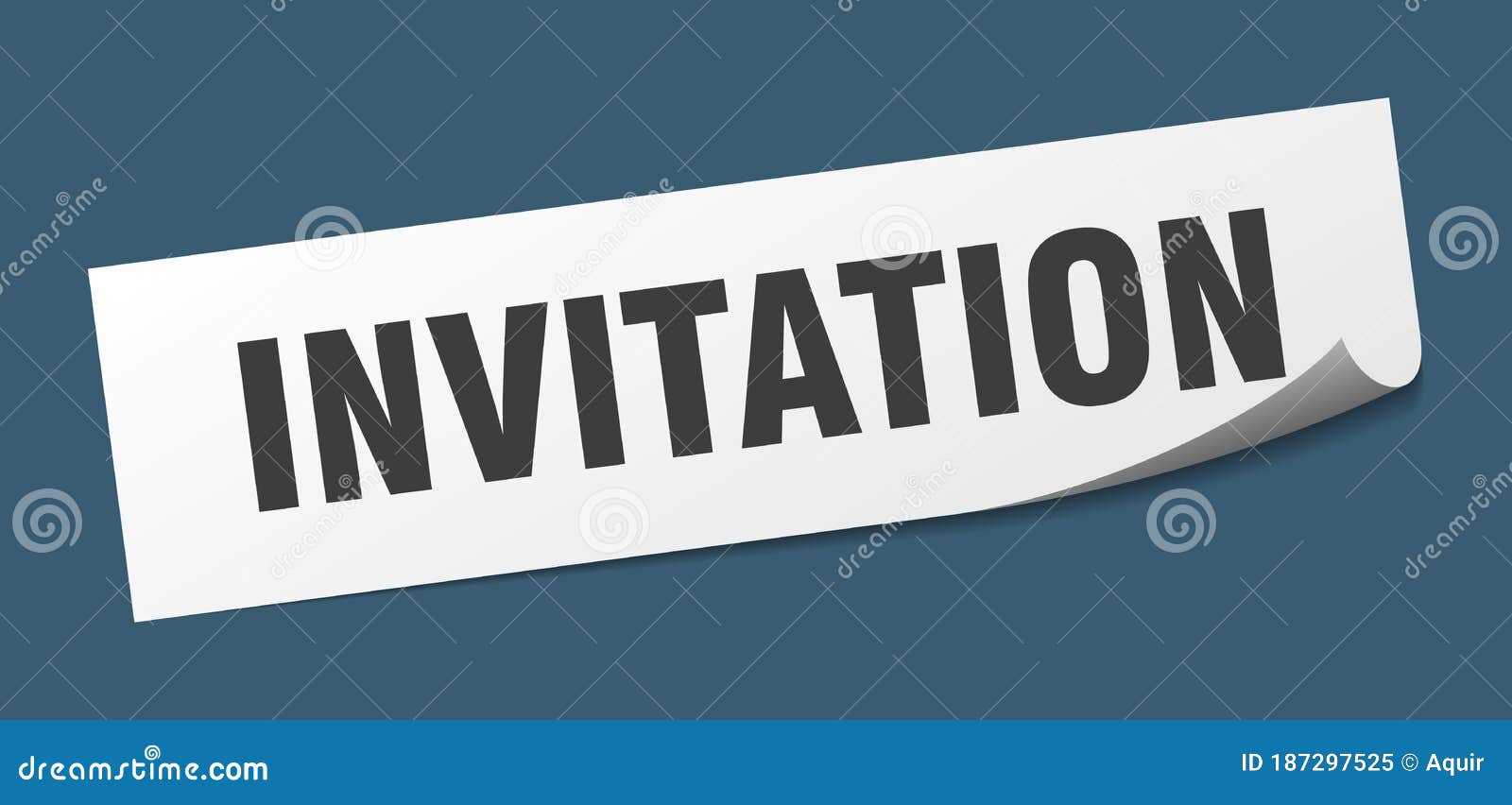 Invitation Sticker. Invitation Square Isolated Sign Stock Vector ...