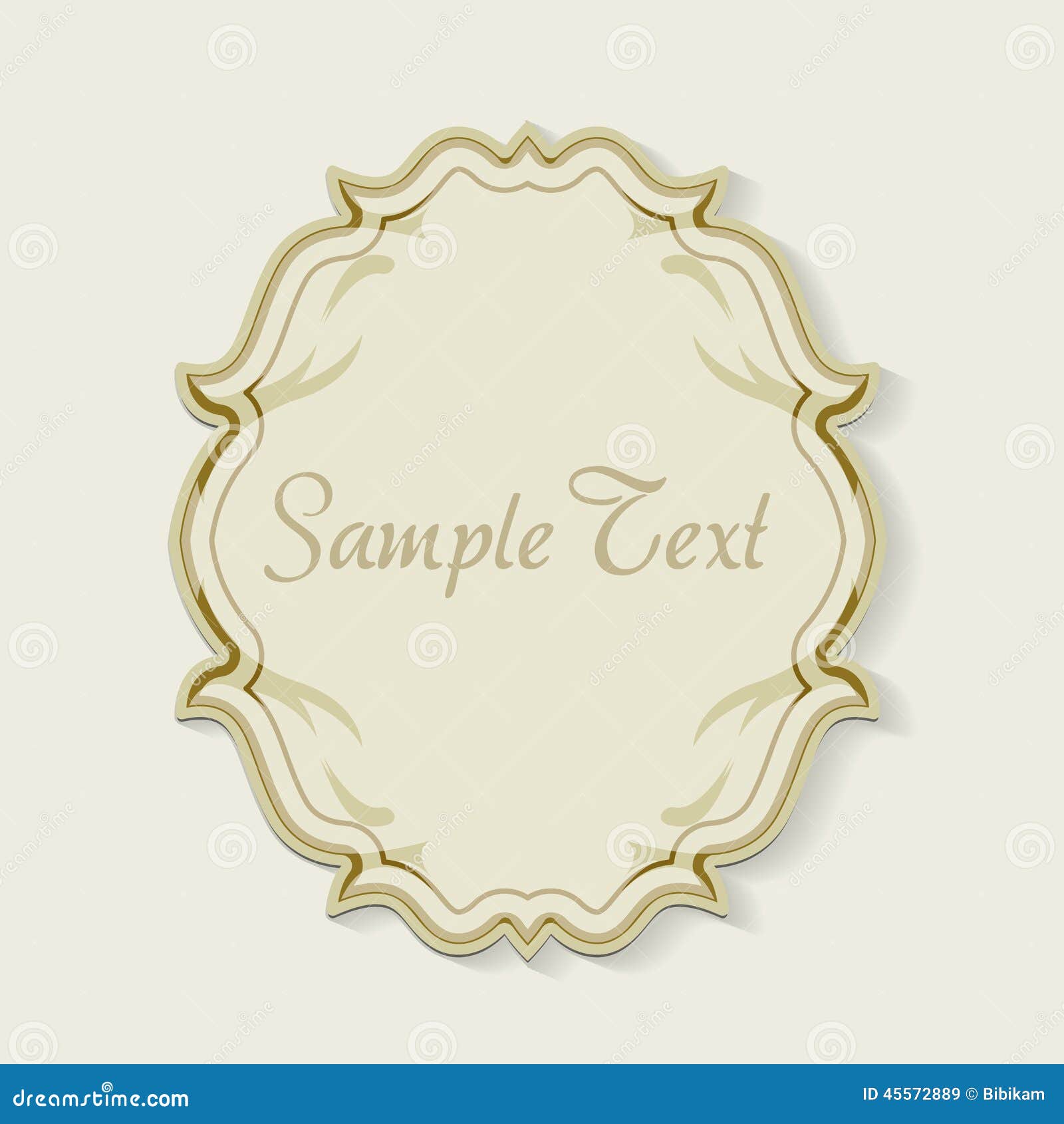Invitation Template with Decorative Frame Stock Vector - Illustration ...