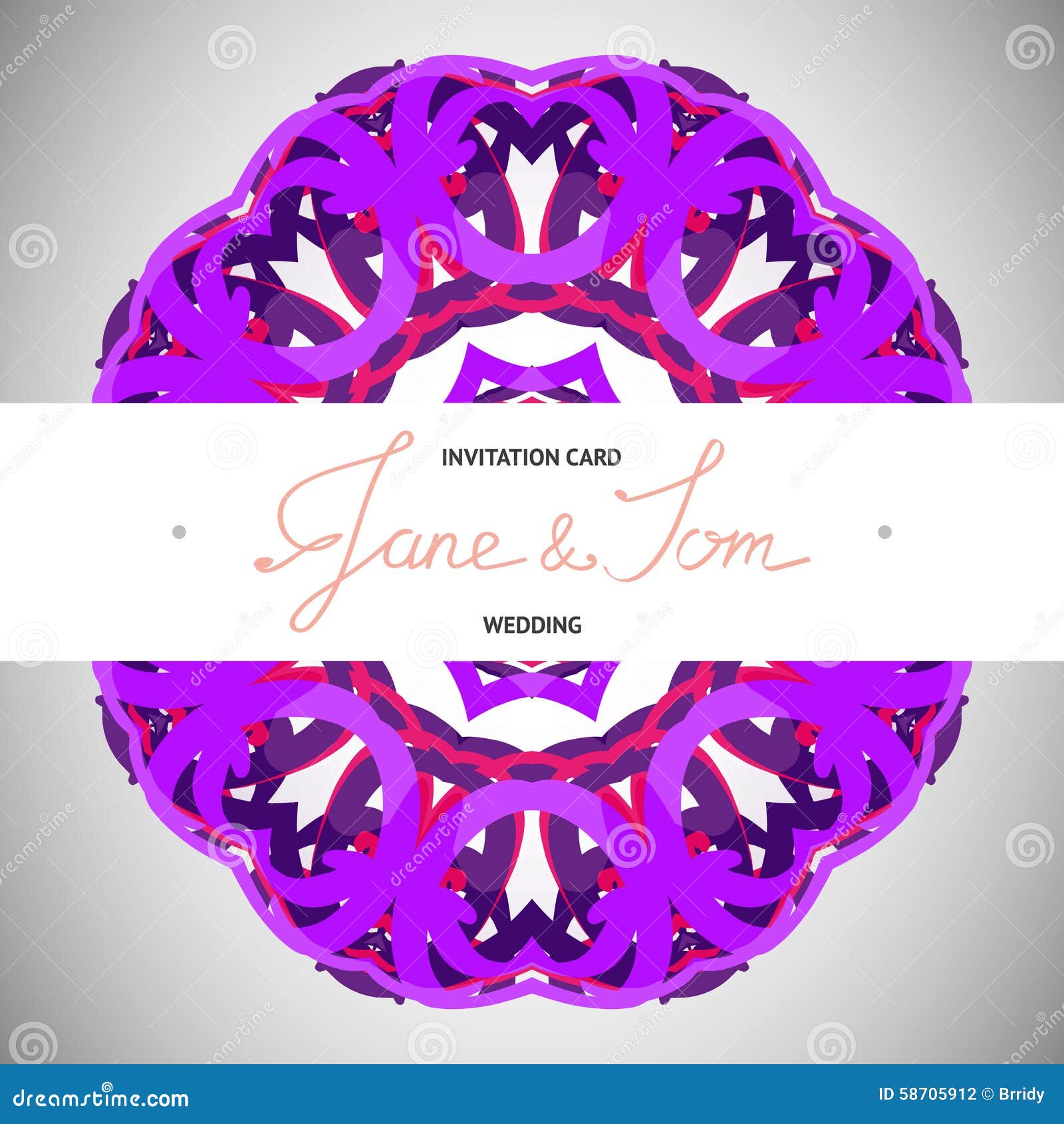 Invitation template stock vector. Illustration of geometric - 58705912