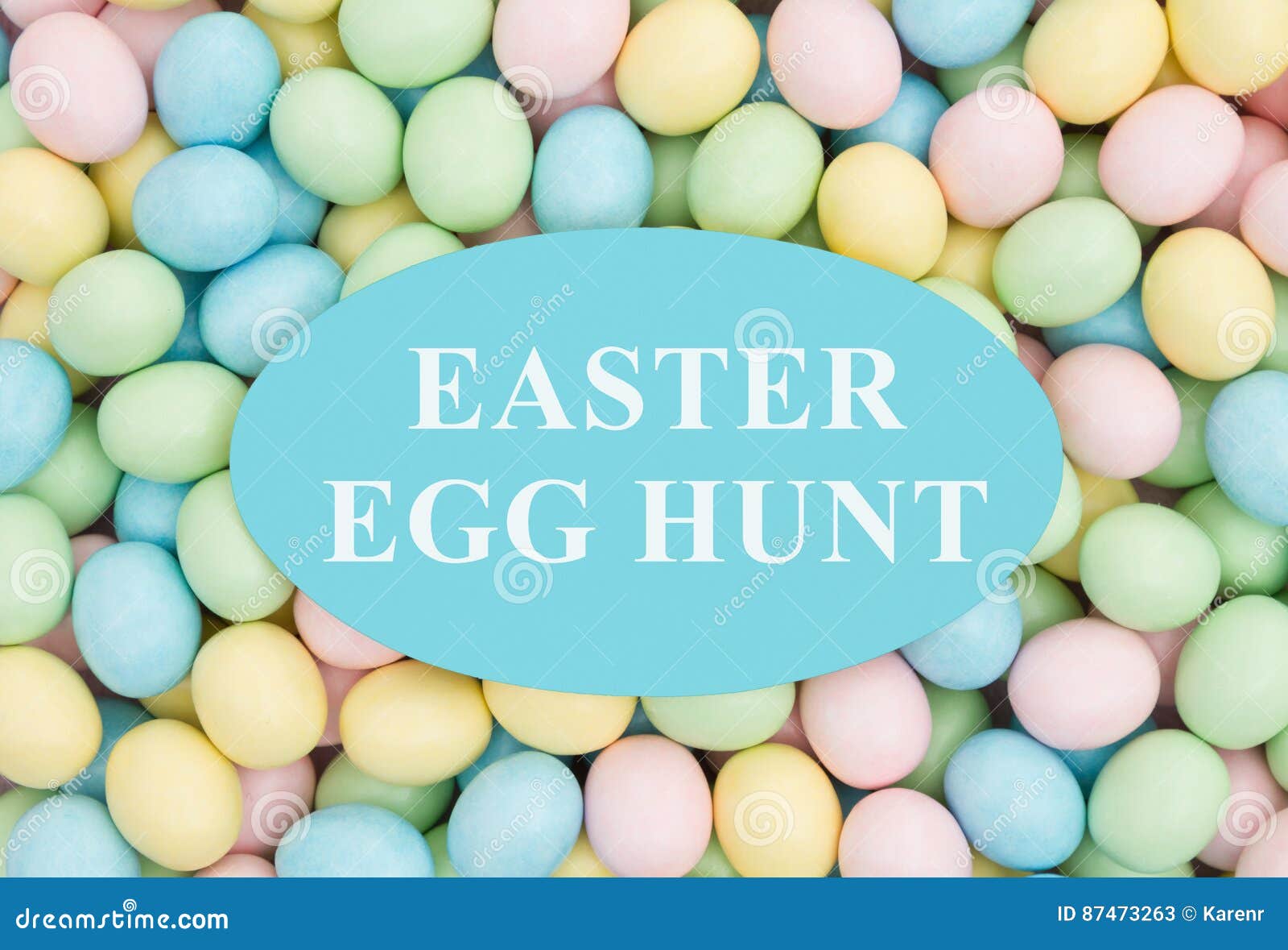 Invitation To an Easter Egg Hunt Stock Image - Image of candy, eggs ...