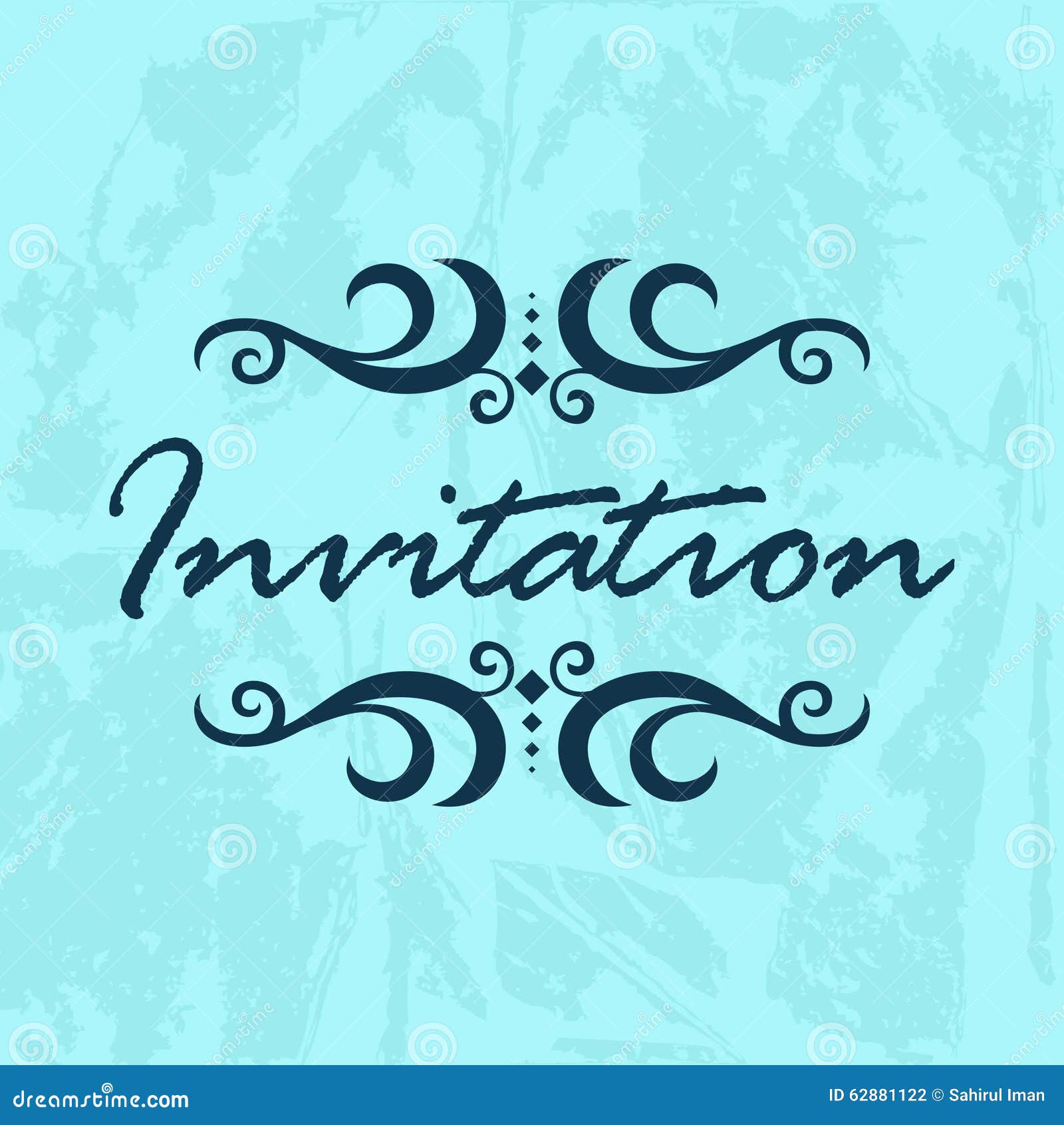 Invitation Vector Template stock vector. Illustration of colorful ...