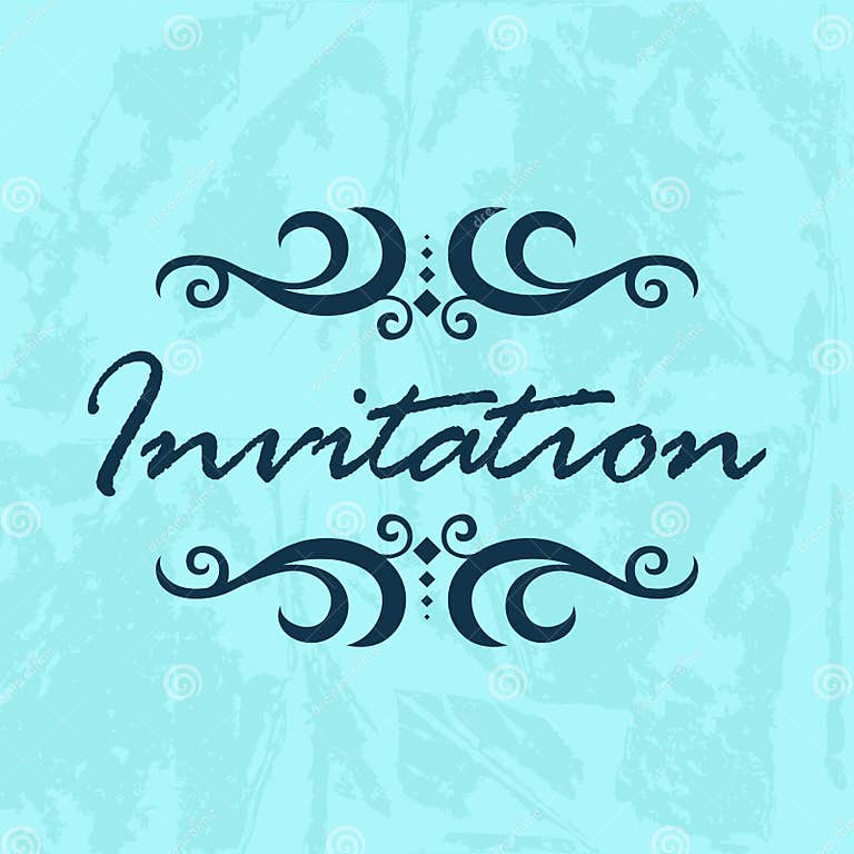 Invitation Vector Template stock vector. Illustration of colorful ...